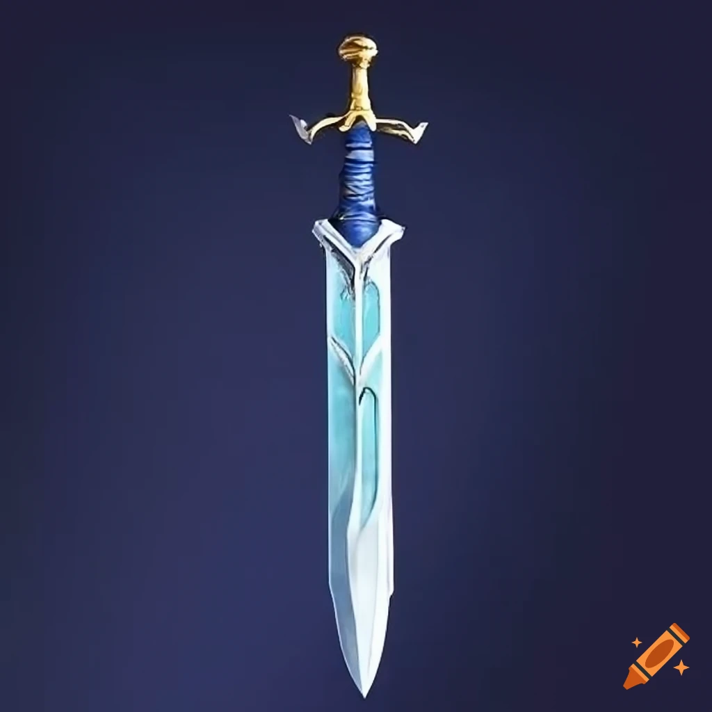 Master sword in its perfect straight form on Craiyon