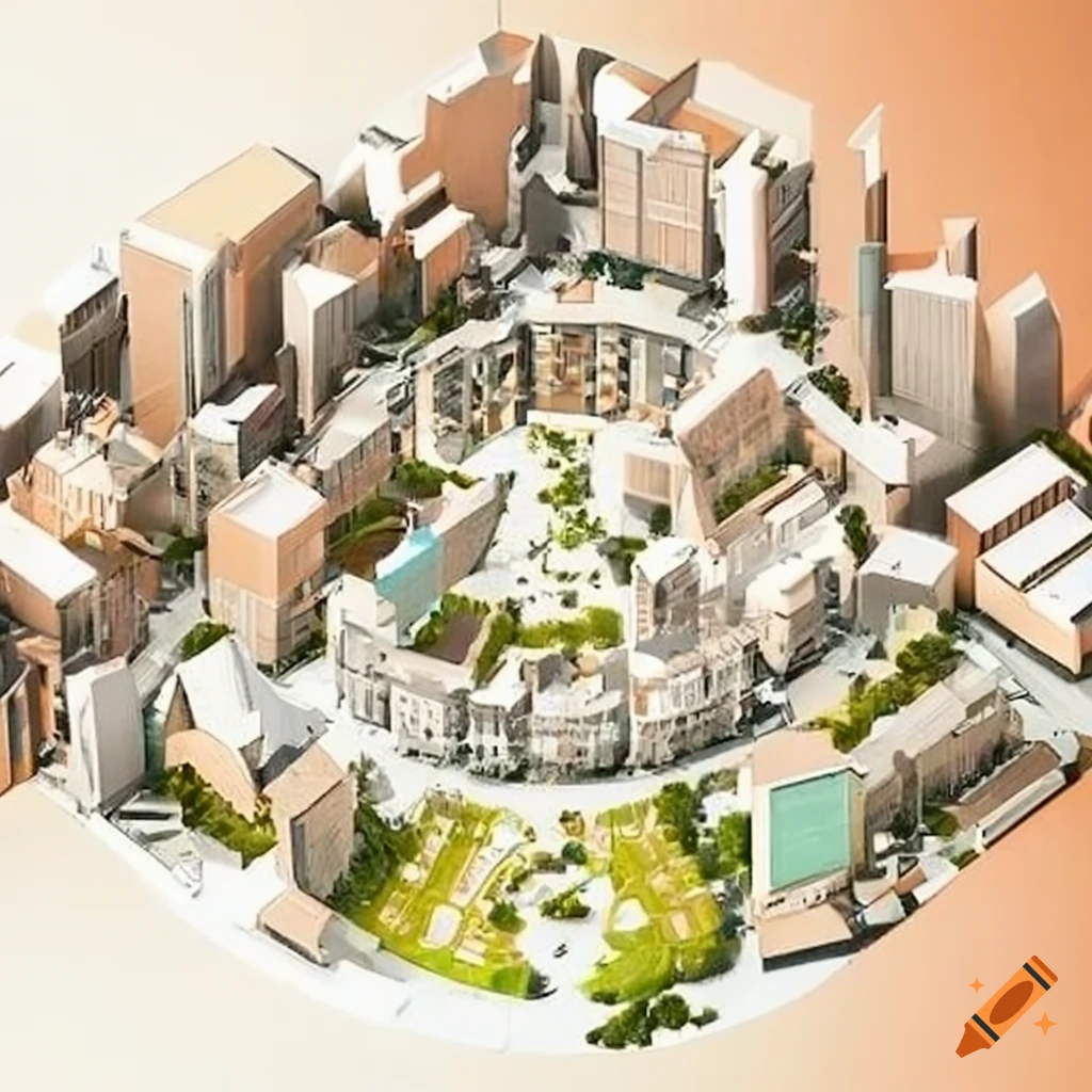 Architecture community plate planning on Craiyon