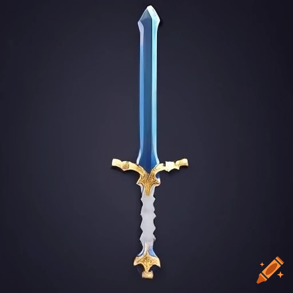 Straight perfect master sword on Craiyon