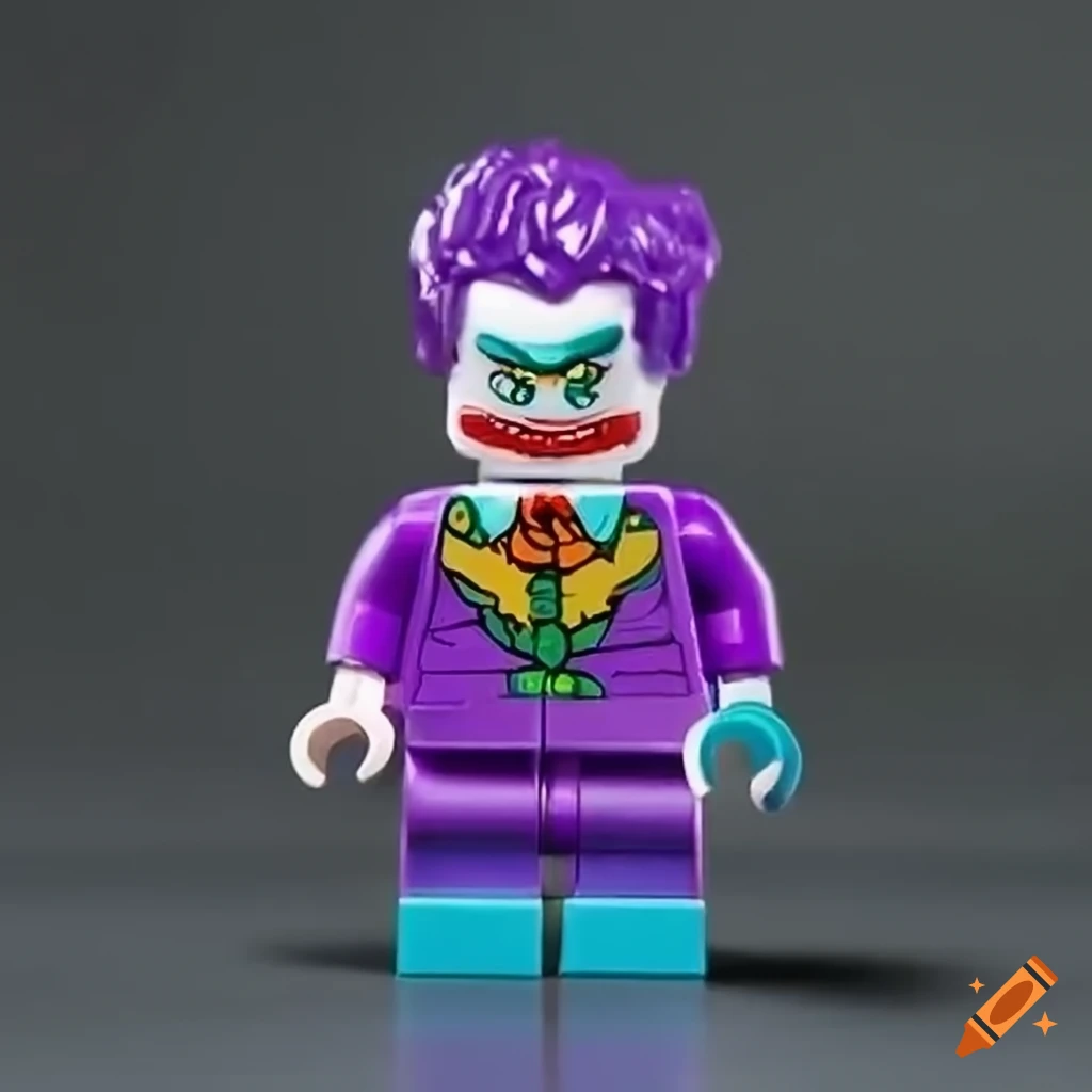 Dc lego batman joker minifigure on Craiyon
