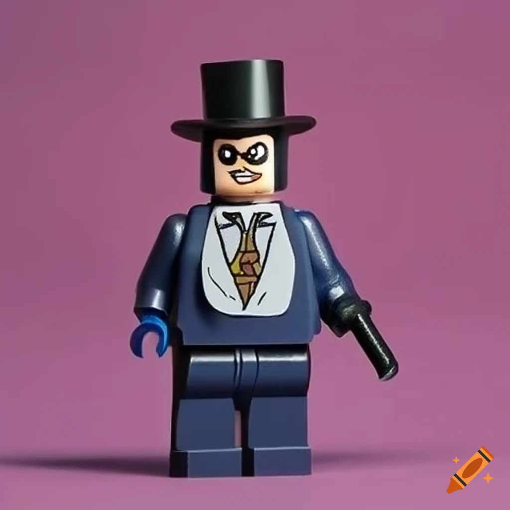 Lego dc batman penguin minifigure on Craiyon