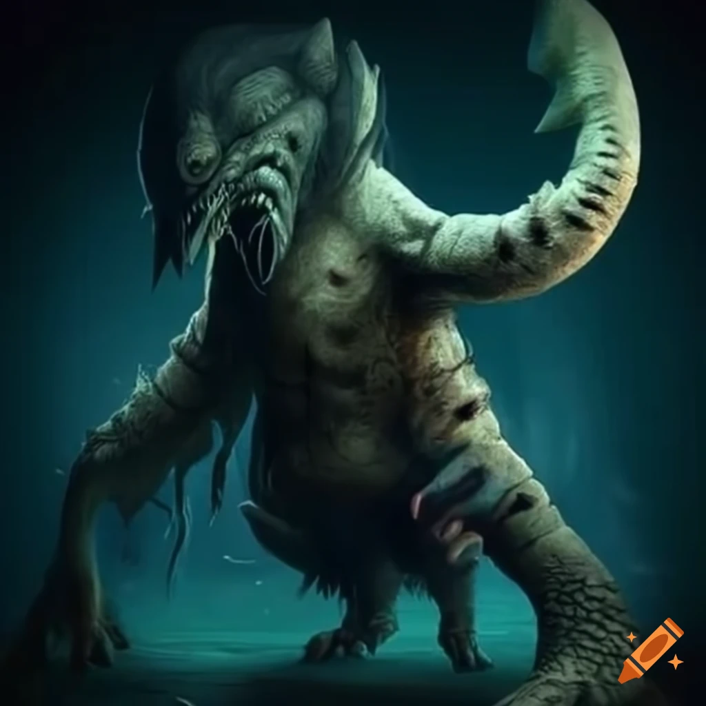 Fantasy monster creature on Craiyon