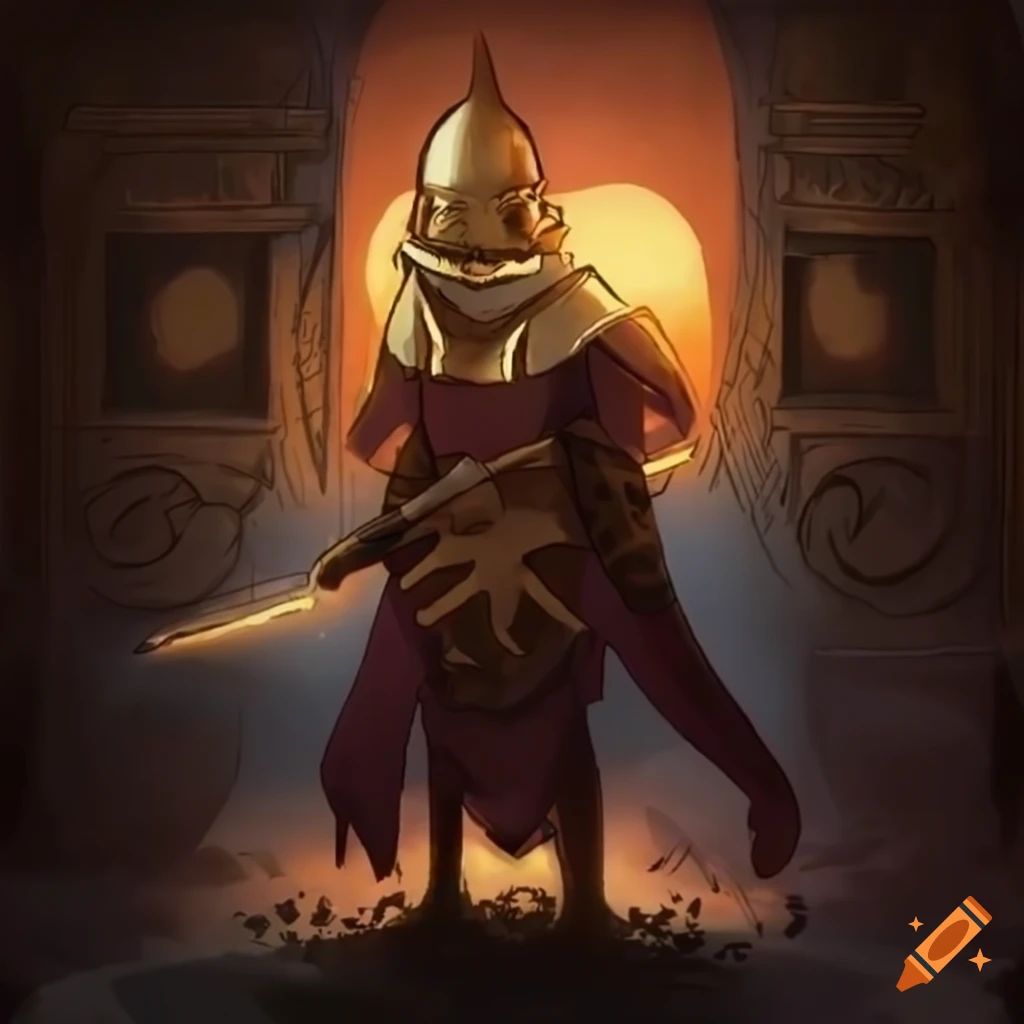 Ironclad character from slay the spire game on Craiyon