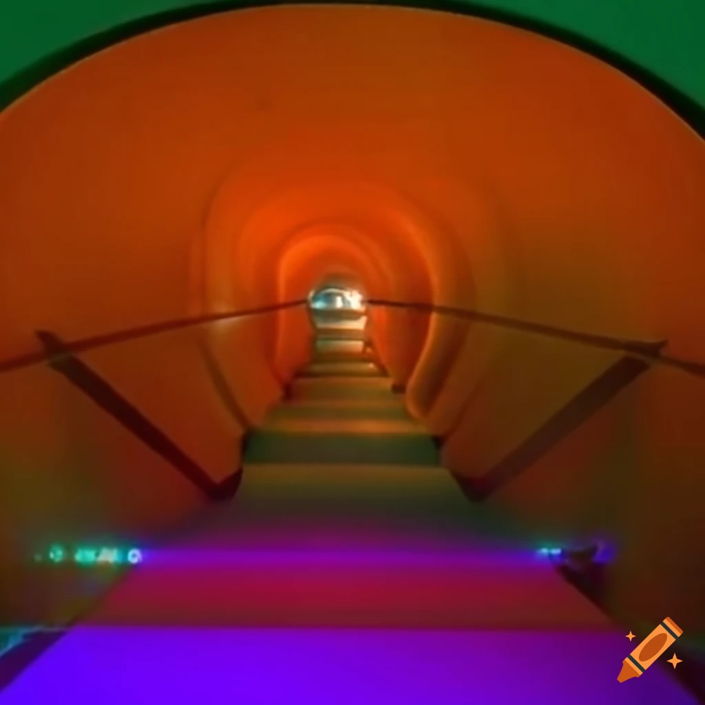 Colorful 90s slides with a liminal aesthetic on Craiyon