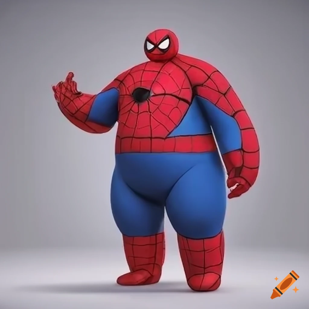 Baymax dressed as spider-man on Craiyon