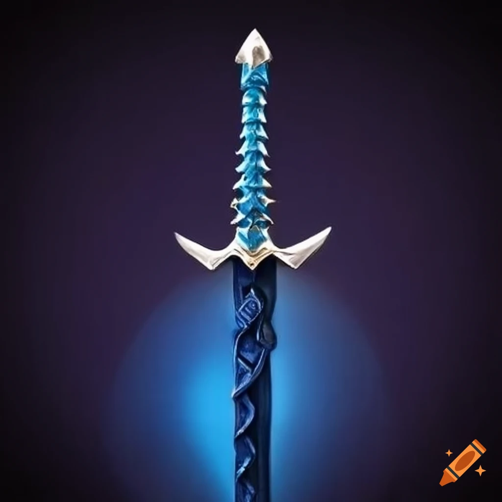 Straight and perfect master sword on Craiyon