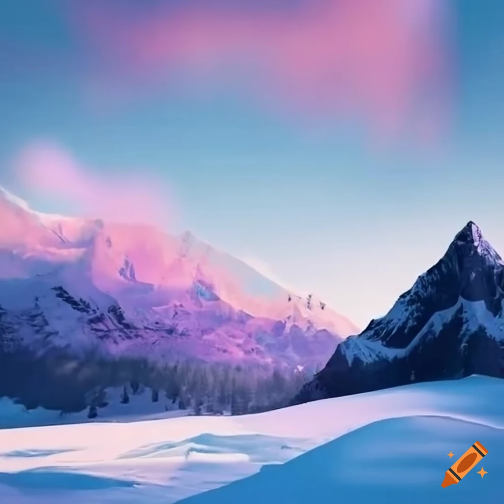 Modern realistic style of a snowless mountain on Craiyon