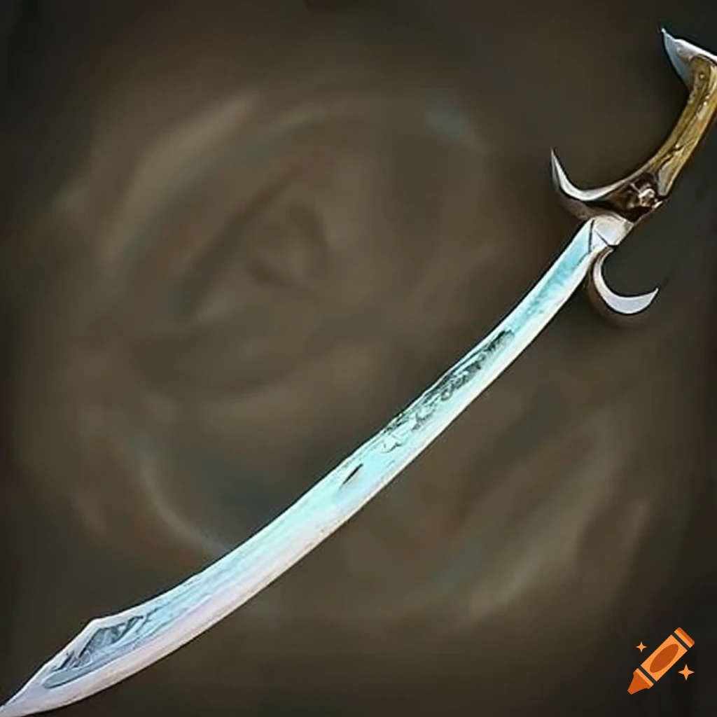 Mythic fantasy master scimitar on Craiyon