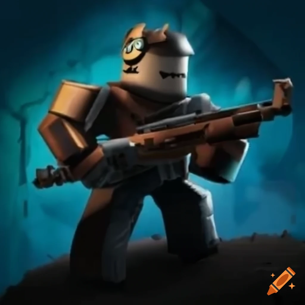 Image of war game from the video Roblox called War of the Robloxians on ...