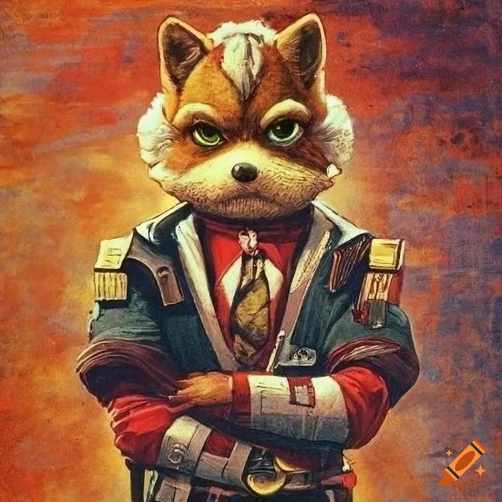 Intricate vintage star fox poster with detailed art on Craiyon