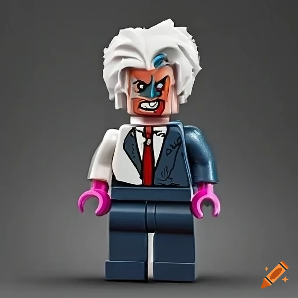 Lego dc batman two-face minifigure on Craiyon