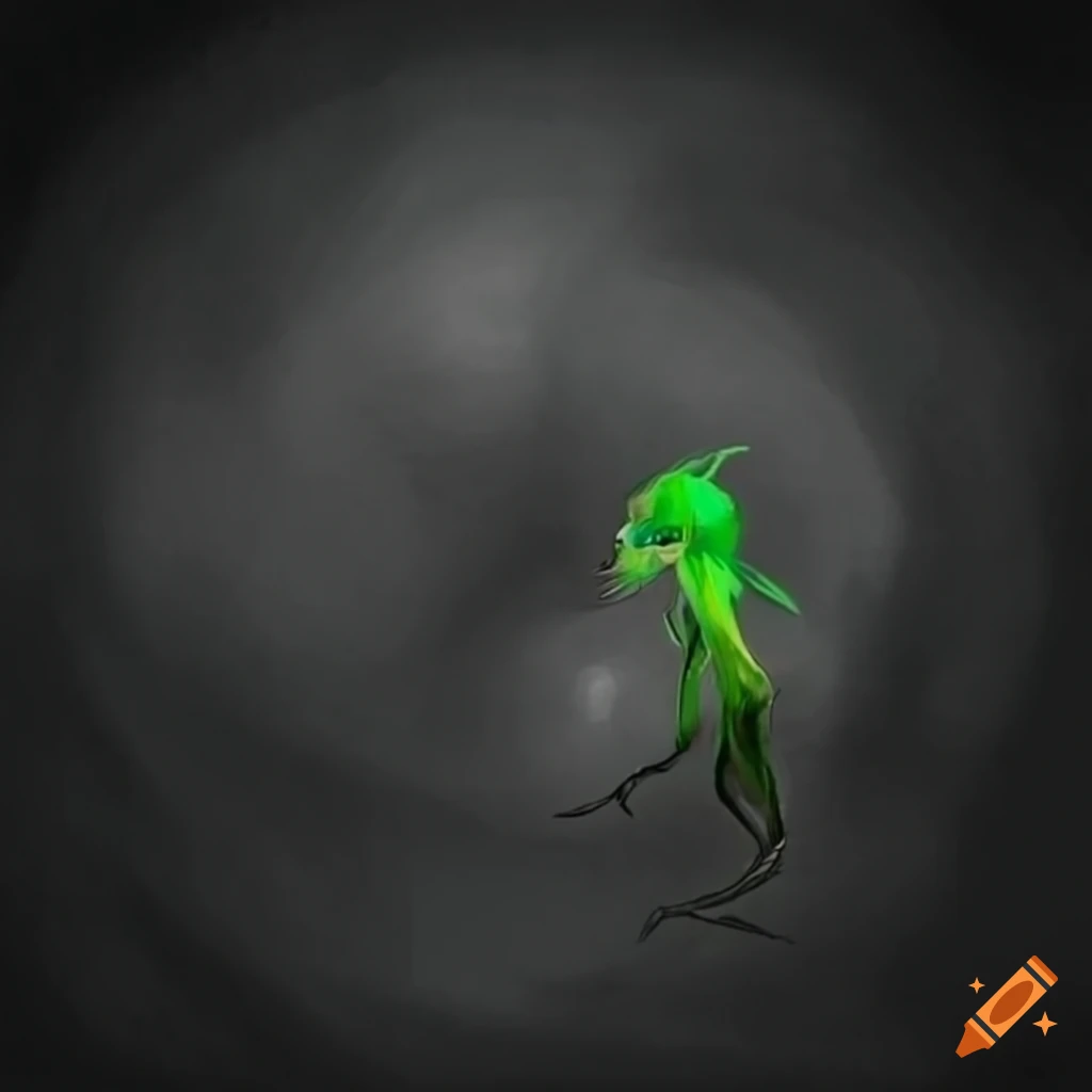 Alien landscape with unique flora and fauna, some without eyes on Craiyon