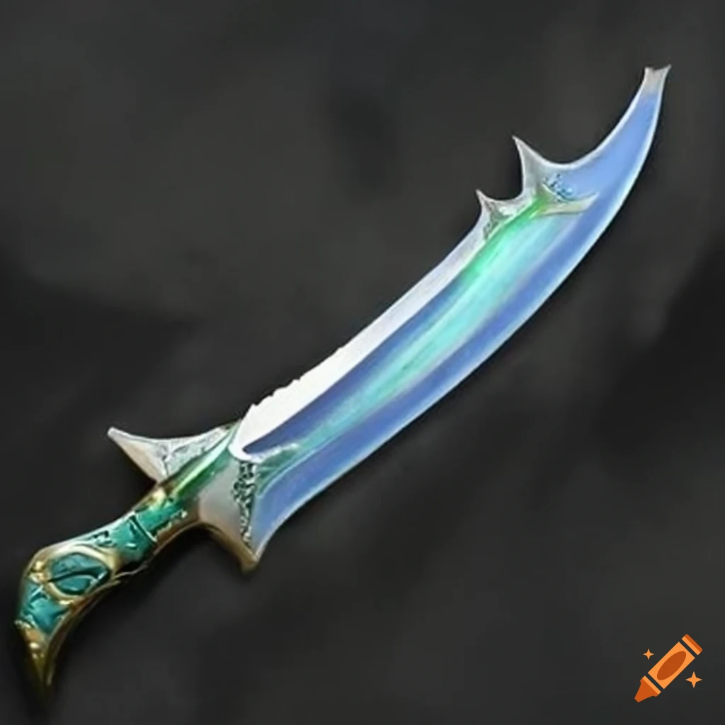 Mythic fantasy masterpiece scimitar on Craiyon