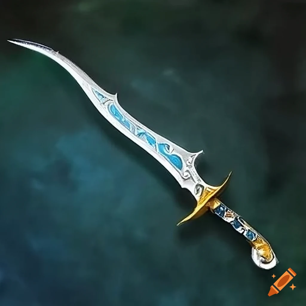 Mythic fantasy masterpiece scimitar on Craiyon