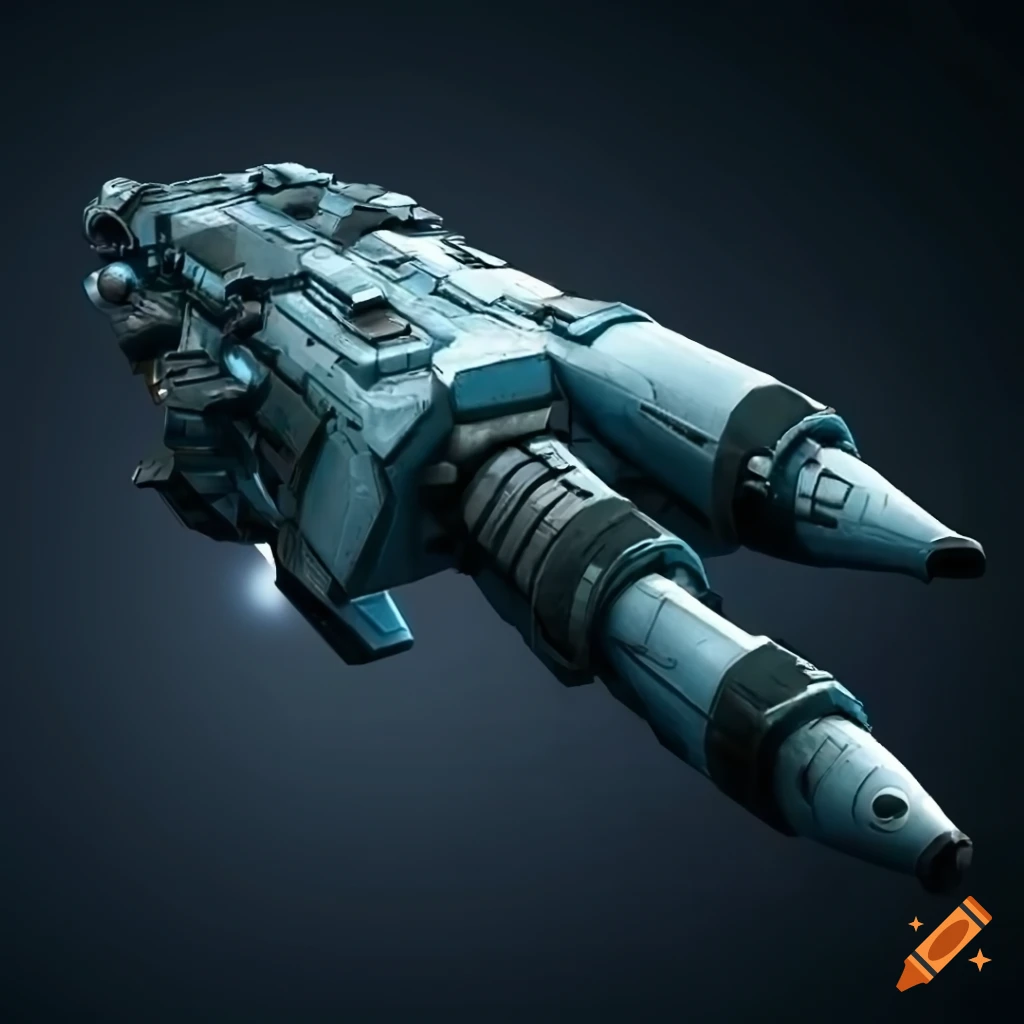 Spaceship weapon range extender on Craiyon