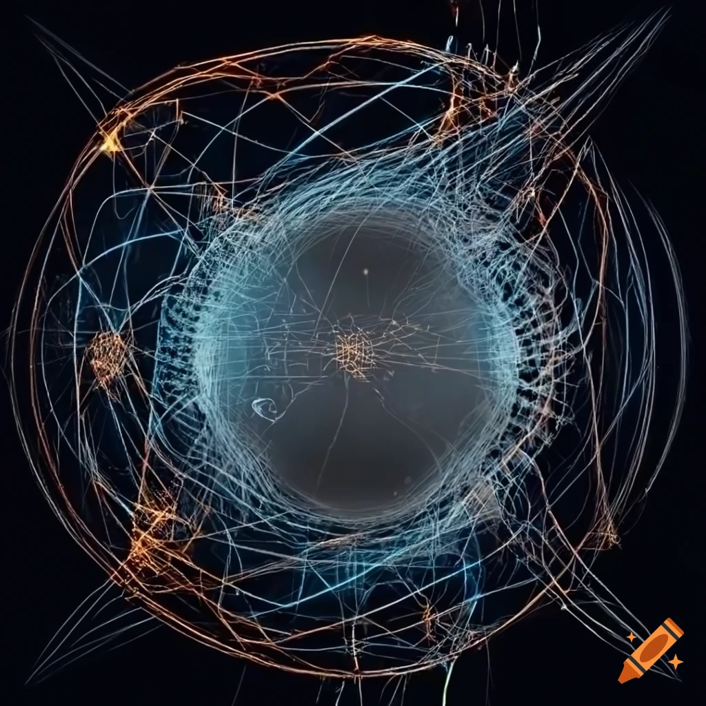 Detailed x-ray image of C3PO and neural network architecture on Craiyon