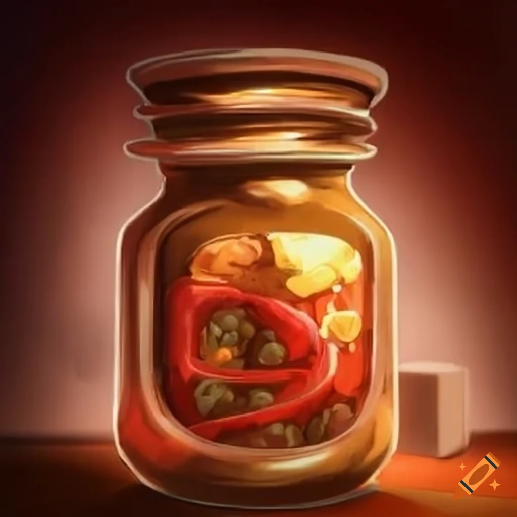 Anime spice jar artwork on Craiyon