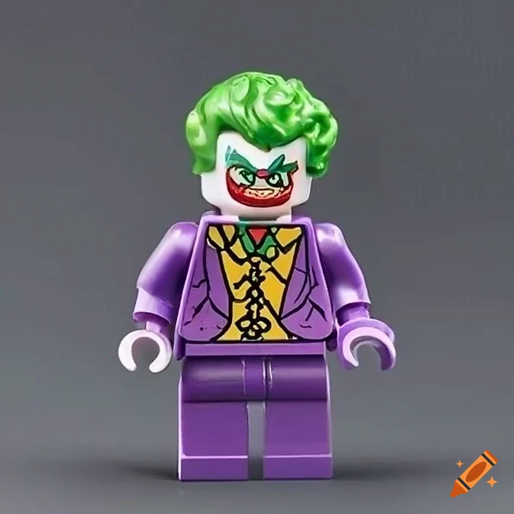 Dc lego batman joker minifigure on Craiyon