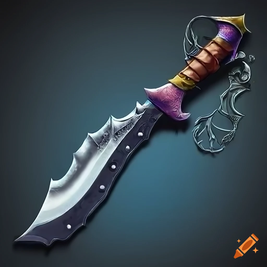 Fantasy magical machete on Craiyon