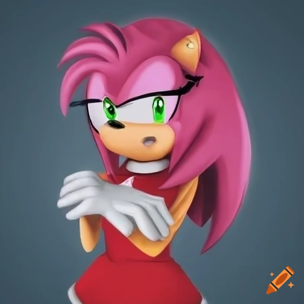 Amy rose character on Craiyon