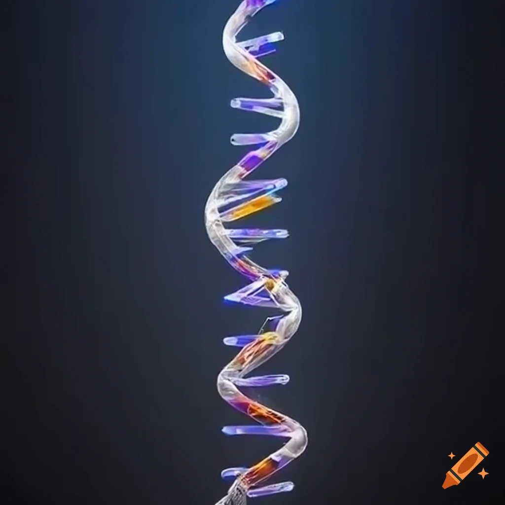 Dna double helix transformed into manhattan skyline on Craiyon