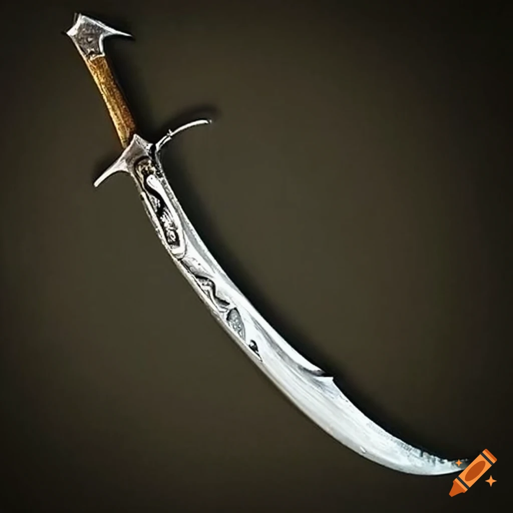 Mythic fantasy master scimitar on Craiyon