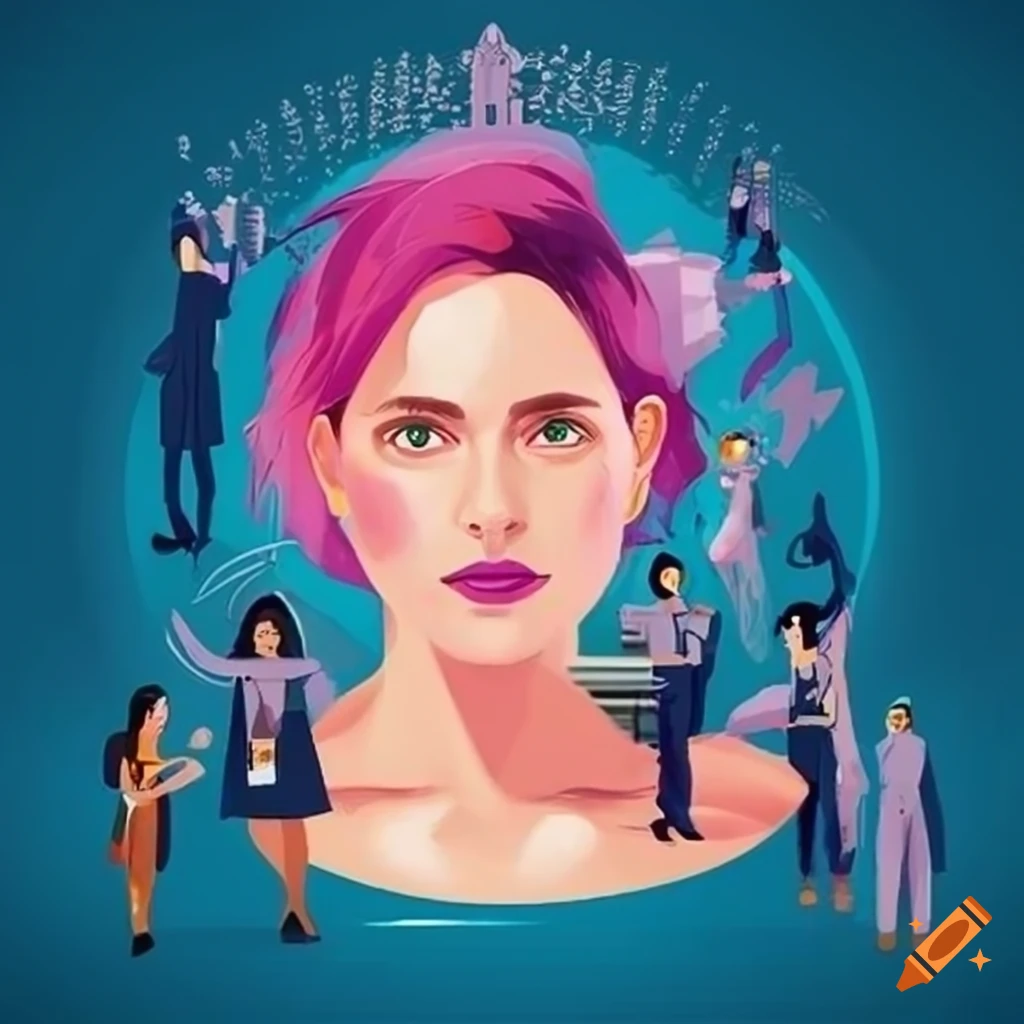 Empowering poster featuring successful women in different professions ...