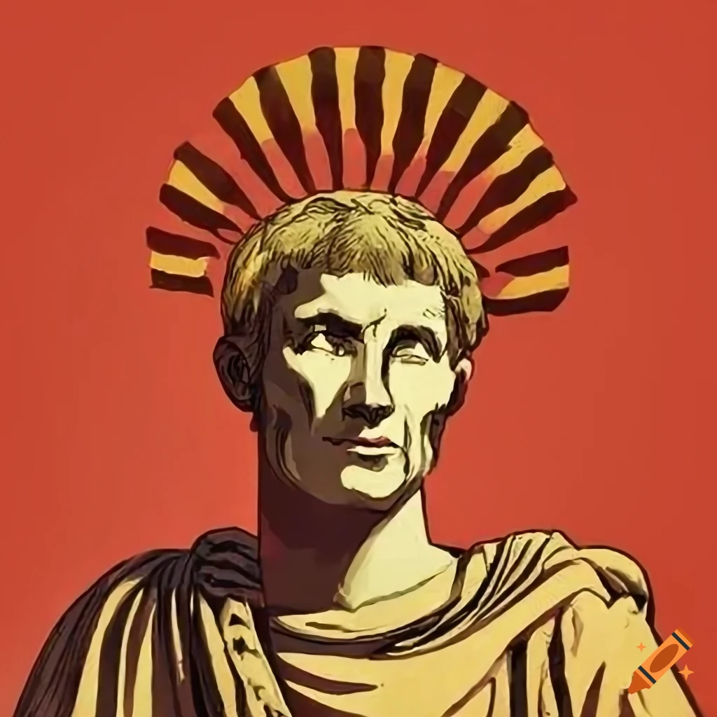 Ancient roman propaganda poster for joining julius caesar's legion on ...