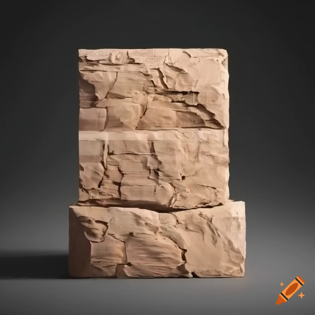 Sandstone block on Craiyon