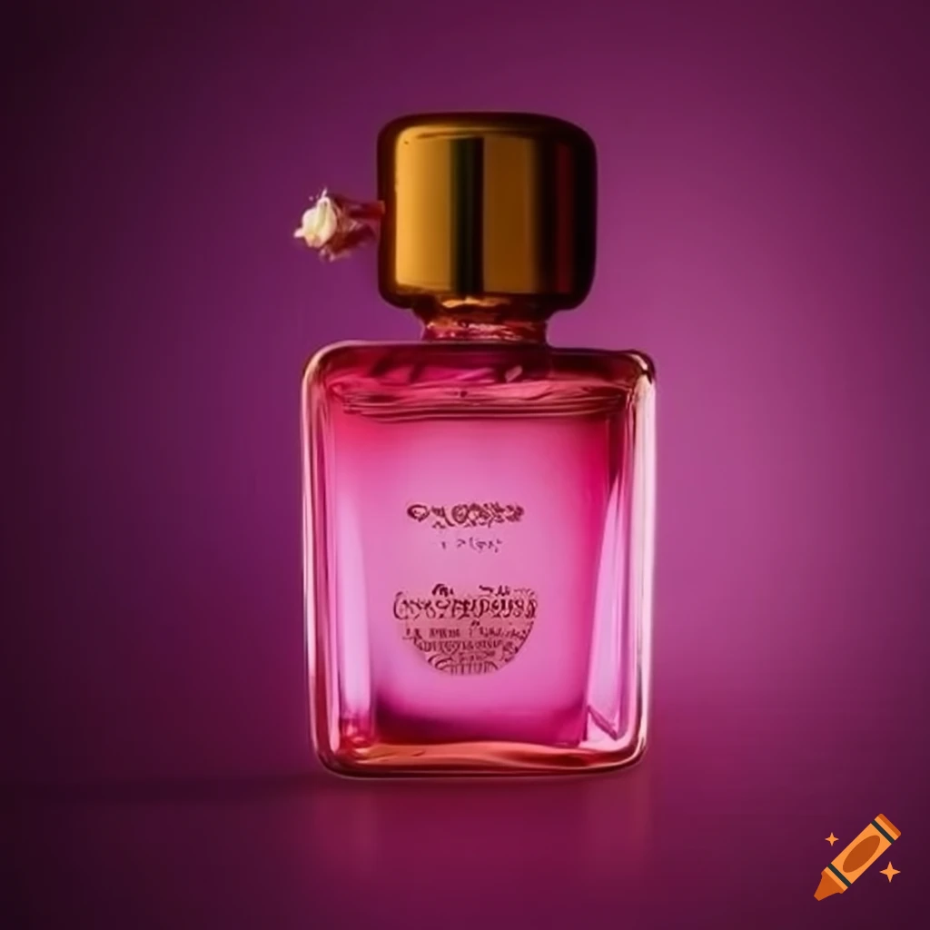 Perfume bottle with body elixir on Craiyon