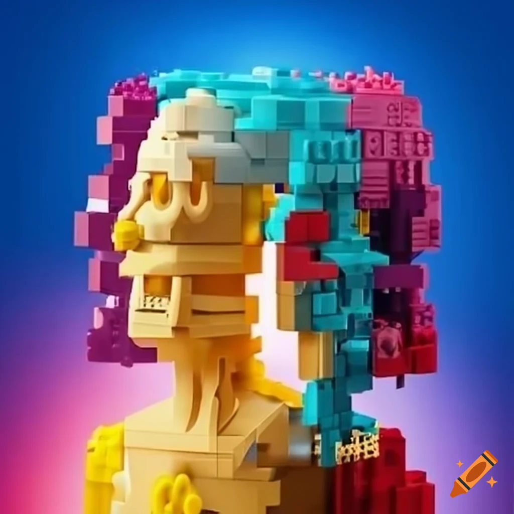 Complex lego city creation for adults on Craiyon