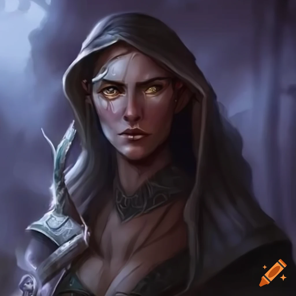 Detailed and captivating elven character from Dungeons & Dragons on Craiyon