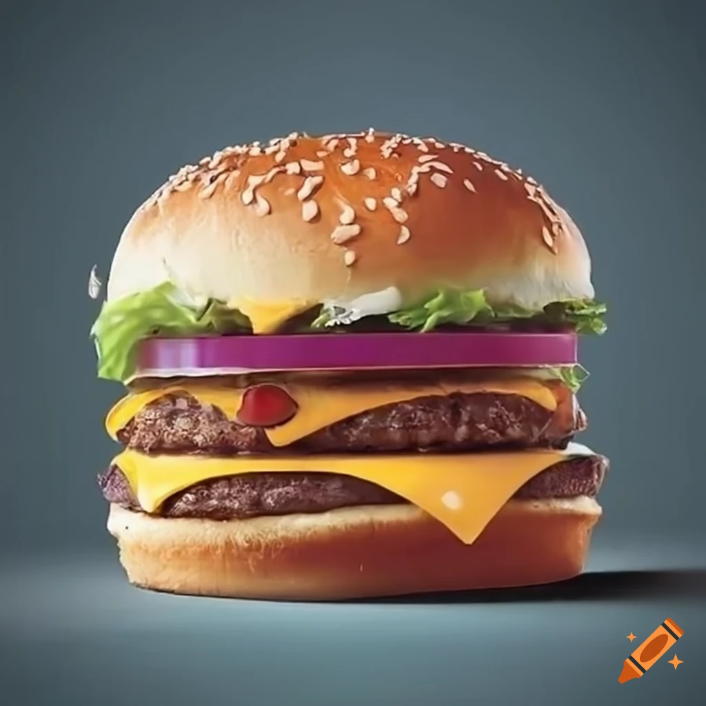 Mcdonald's burger on Craiyon