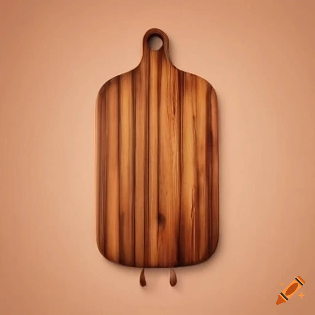 Wooden cooking board on Craiyon