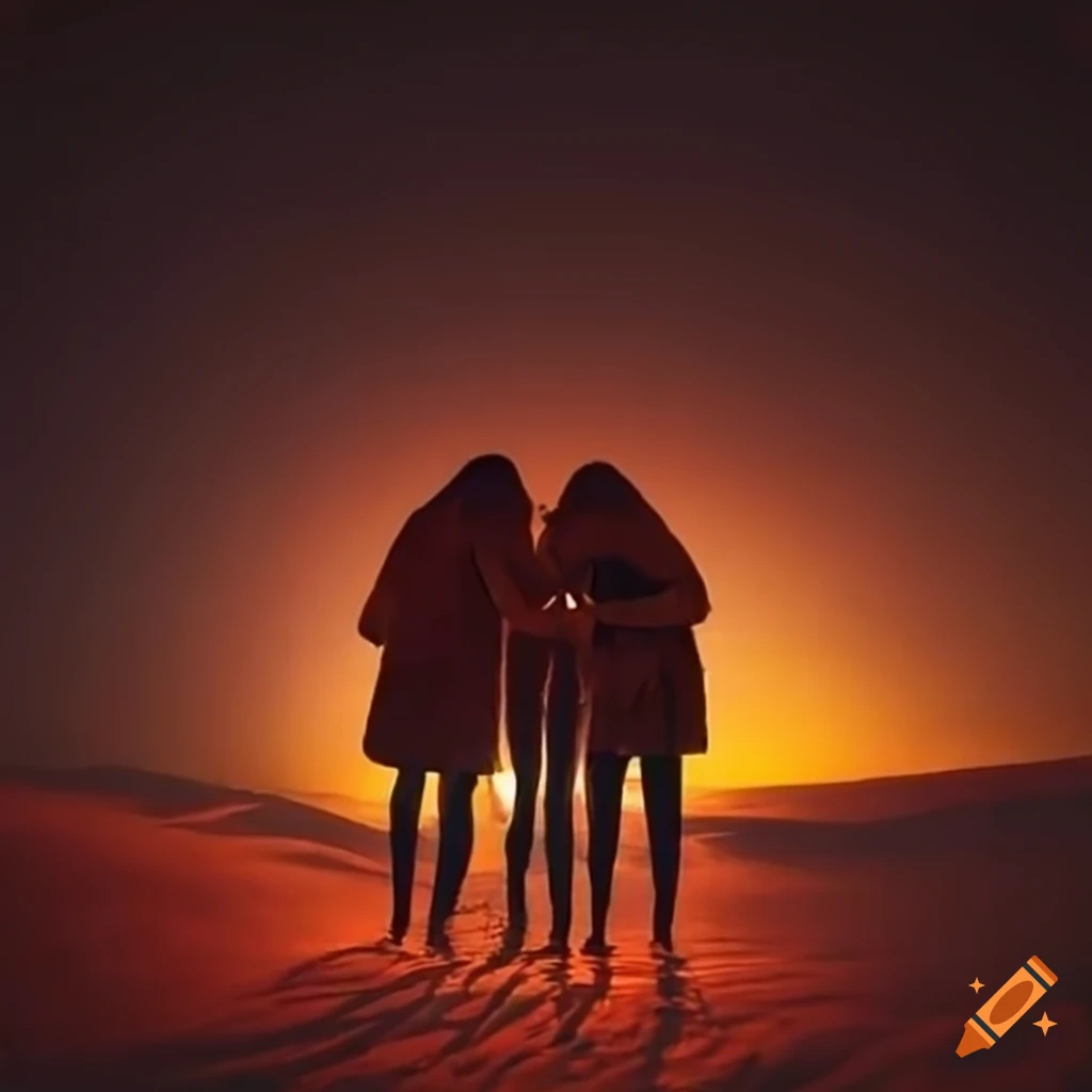 Panoramic view of humans shivering in the cold on Craiyon