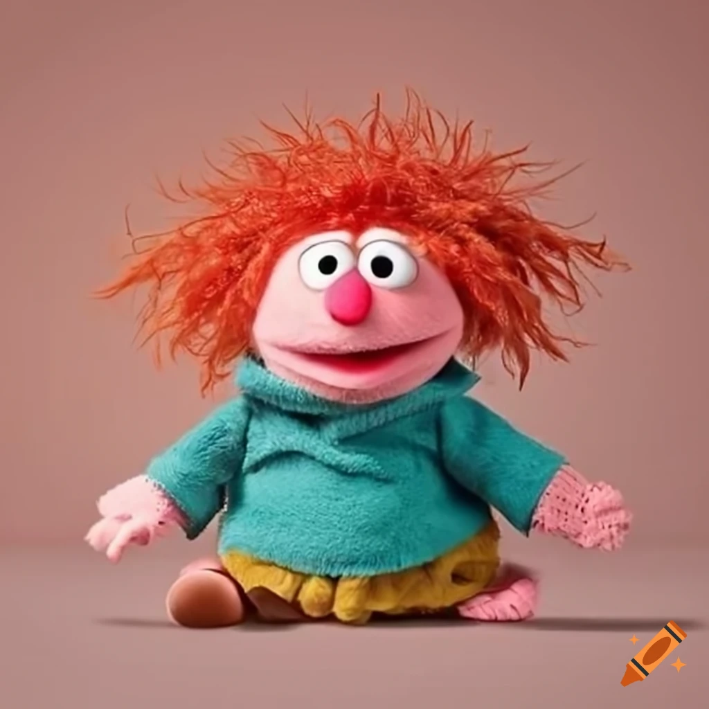Pumuckl depicted as a muppet doll on Craiyon