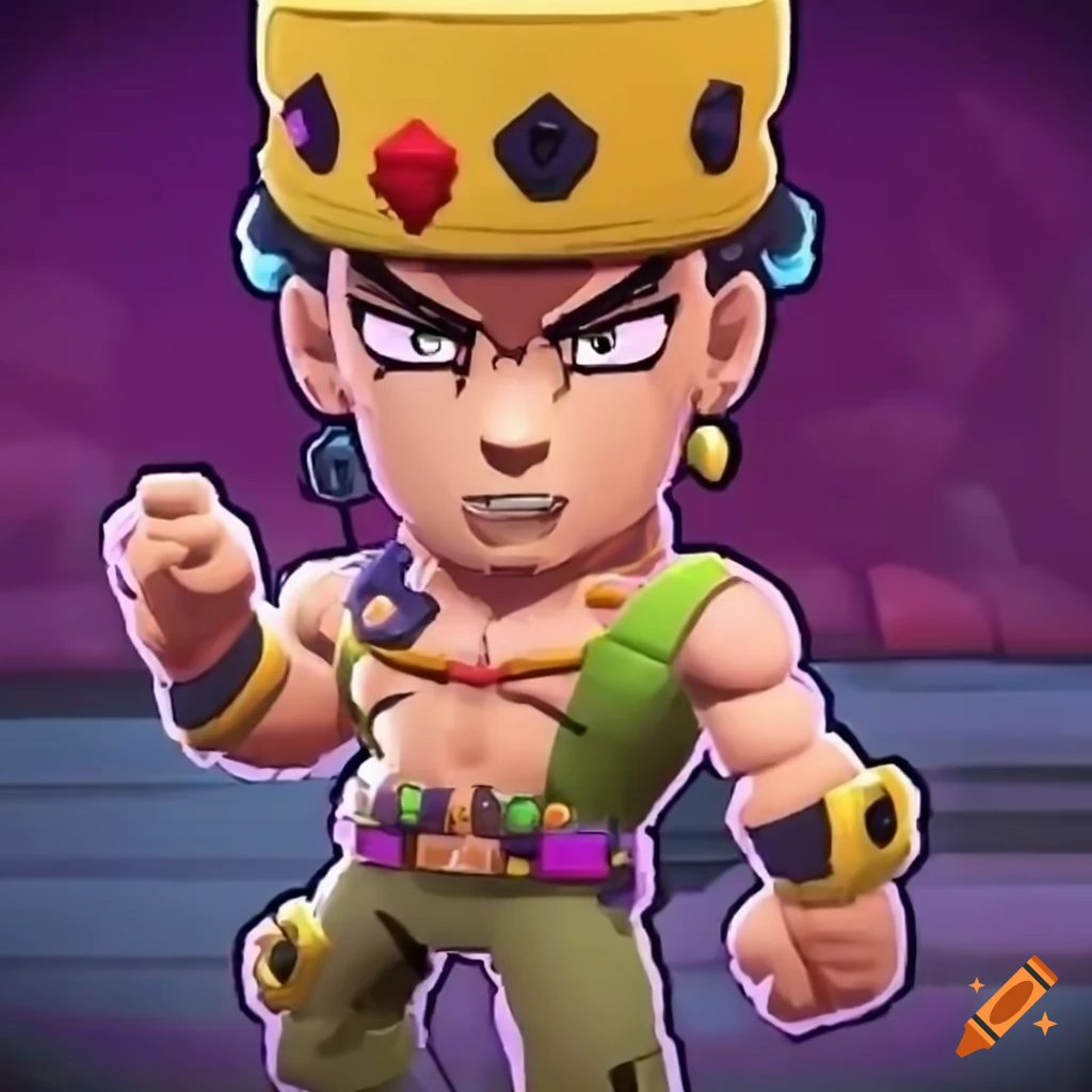 Brawl Stars characters in JJBA style on Craiyon