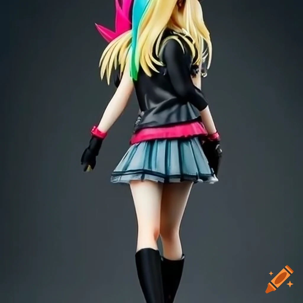 Bishojo figure seen from behind on Craiyon