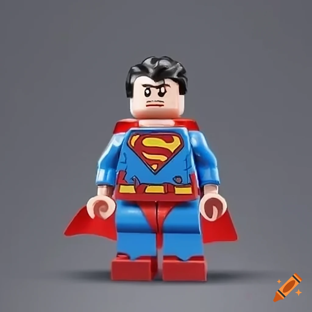 Lego dc superman minifigure on Craiyon