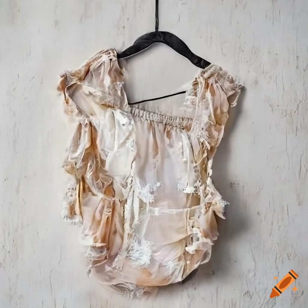 Distressed plastic blouse on Craiyon