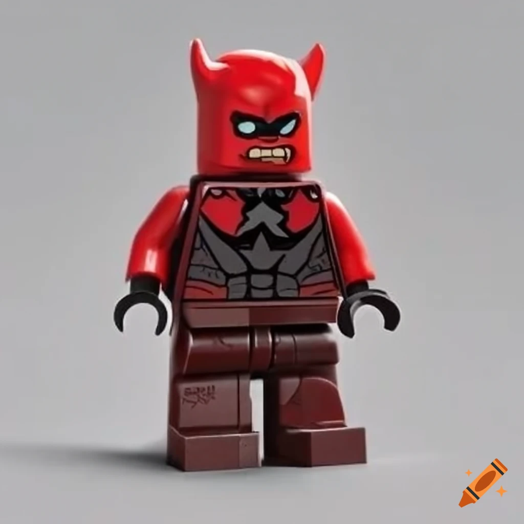 Dc lego batman red hood minifigure on Craiyon