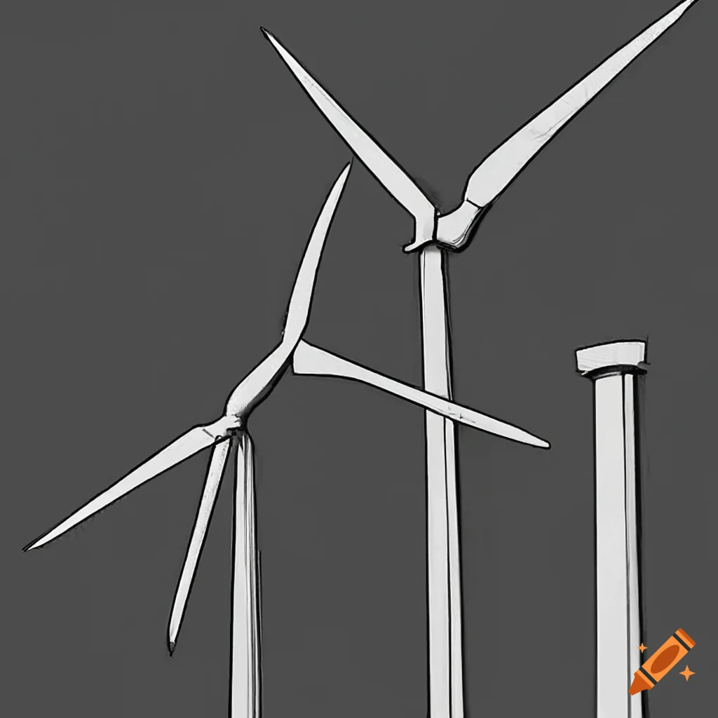 Wind turbine on Craiyon