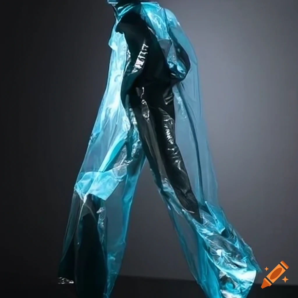 Plastic pants by margiela on Craiyon