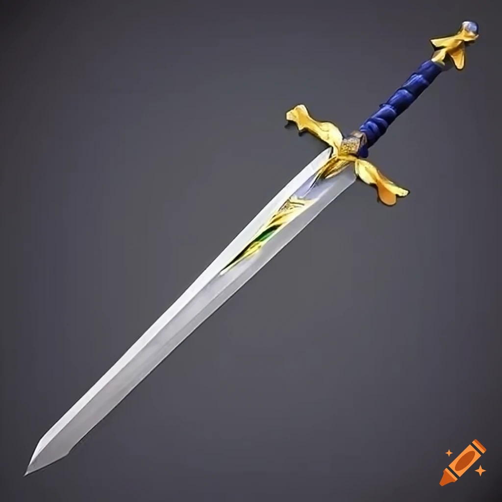 Straight perfect master sword on Craiyon