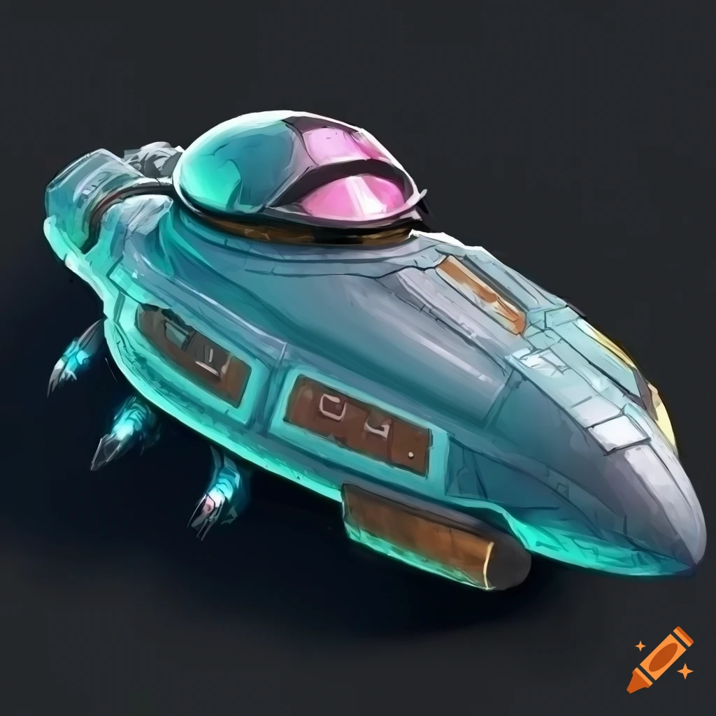 Futuristic spaceship inspired by my little pony in detailed concept art ...