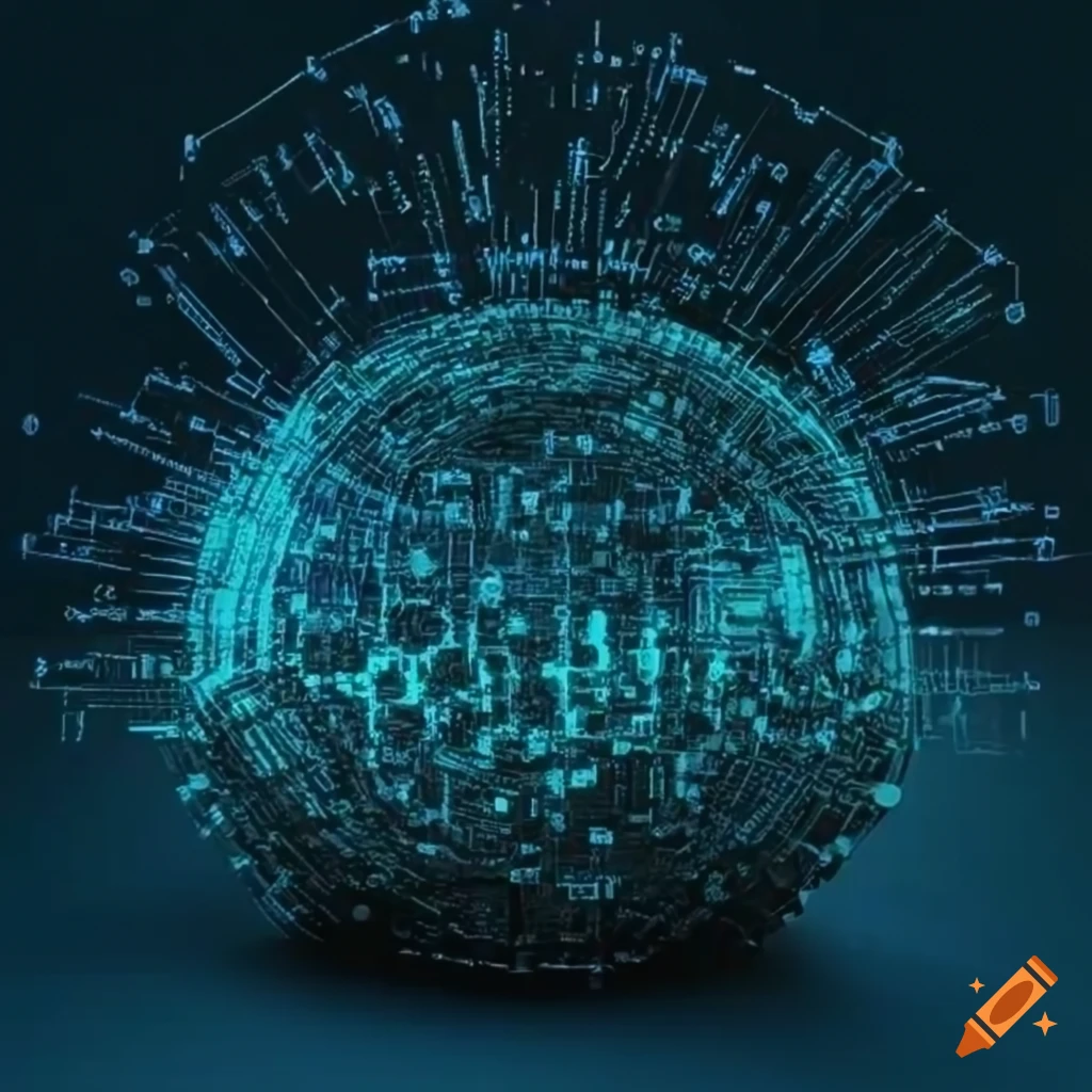 Creative visualization of data analysis in a computer system on Craiyon