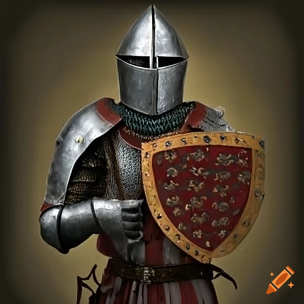 Detailed image of medieval knight on Craiyon