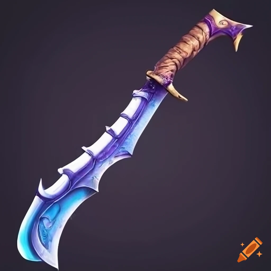 Fantasy magical machete on Craiyon