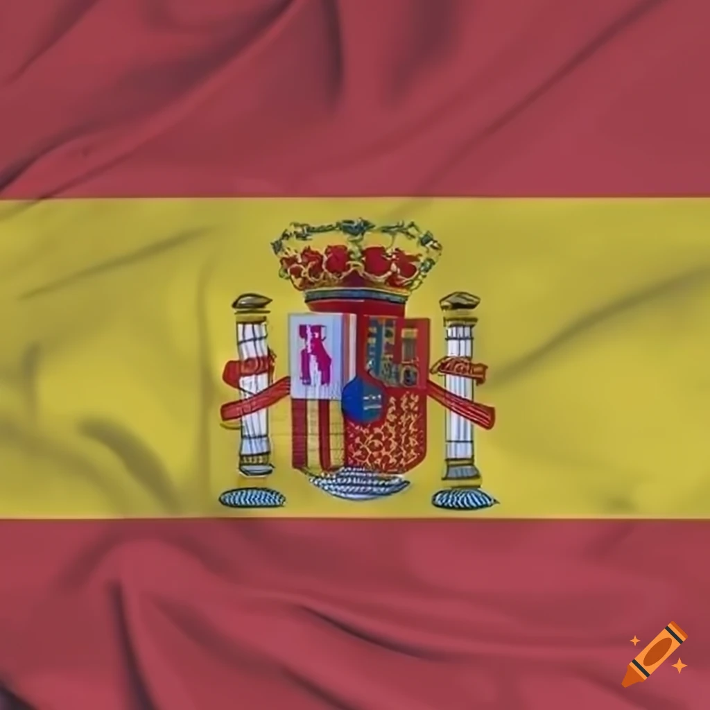 Spanish flag background on Craiyon