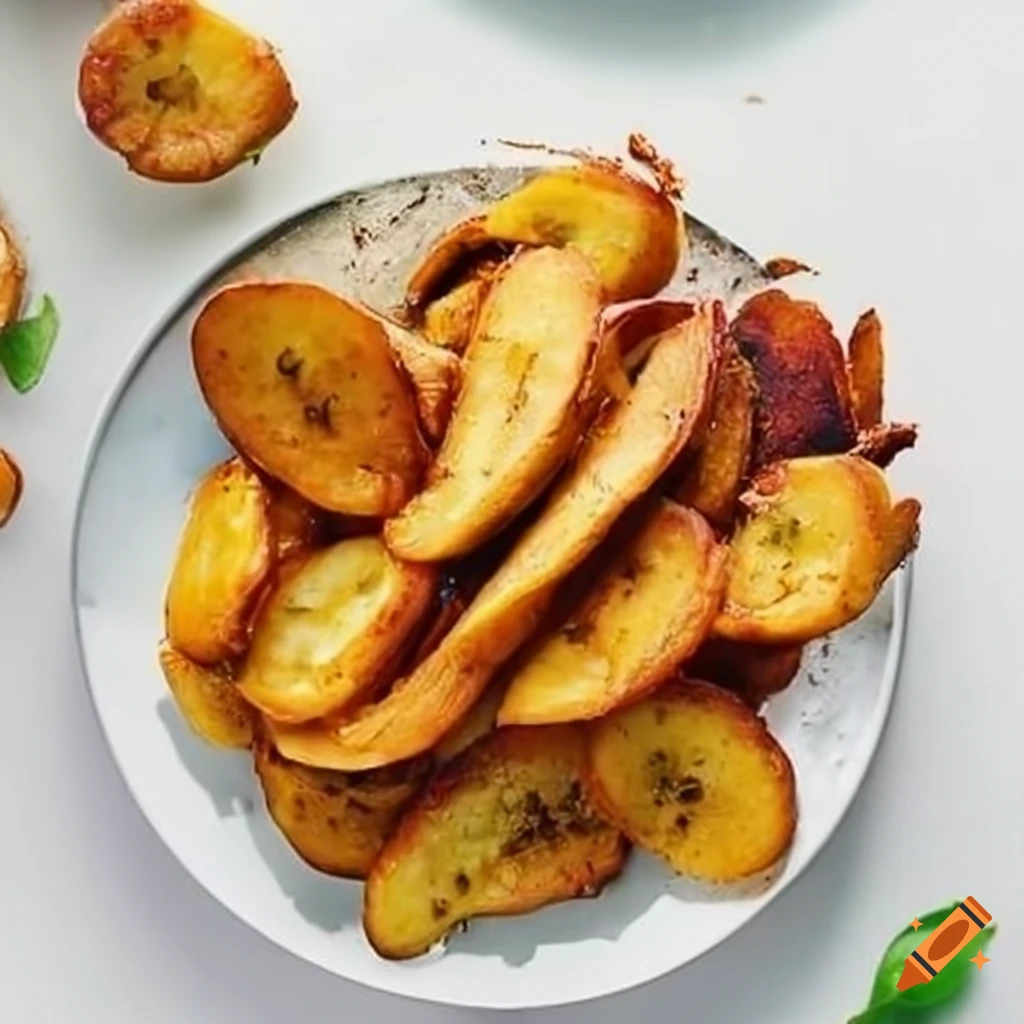 Fried plantains on Craiyon